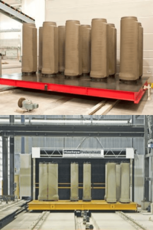 HawkeyePedershaab and BFS Concrete Product Handling Equipment - Afinitas