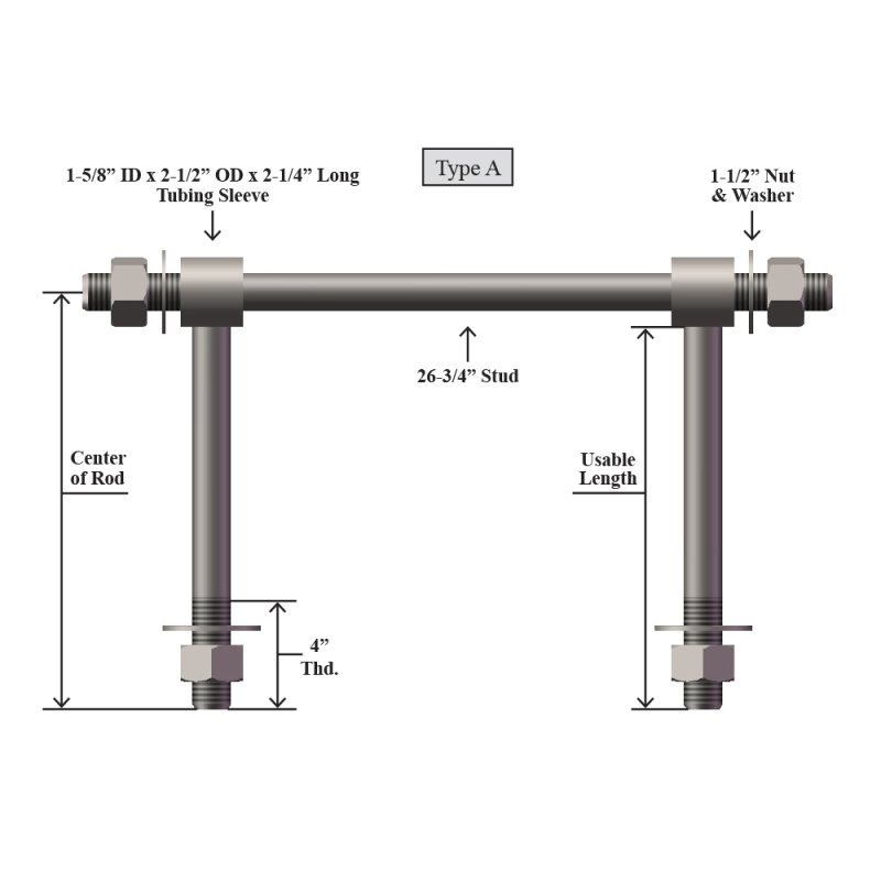 Heavy Duty Coupler Tie Rod - Afinitas